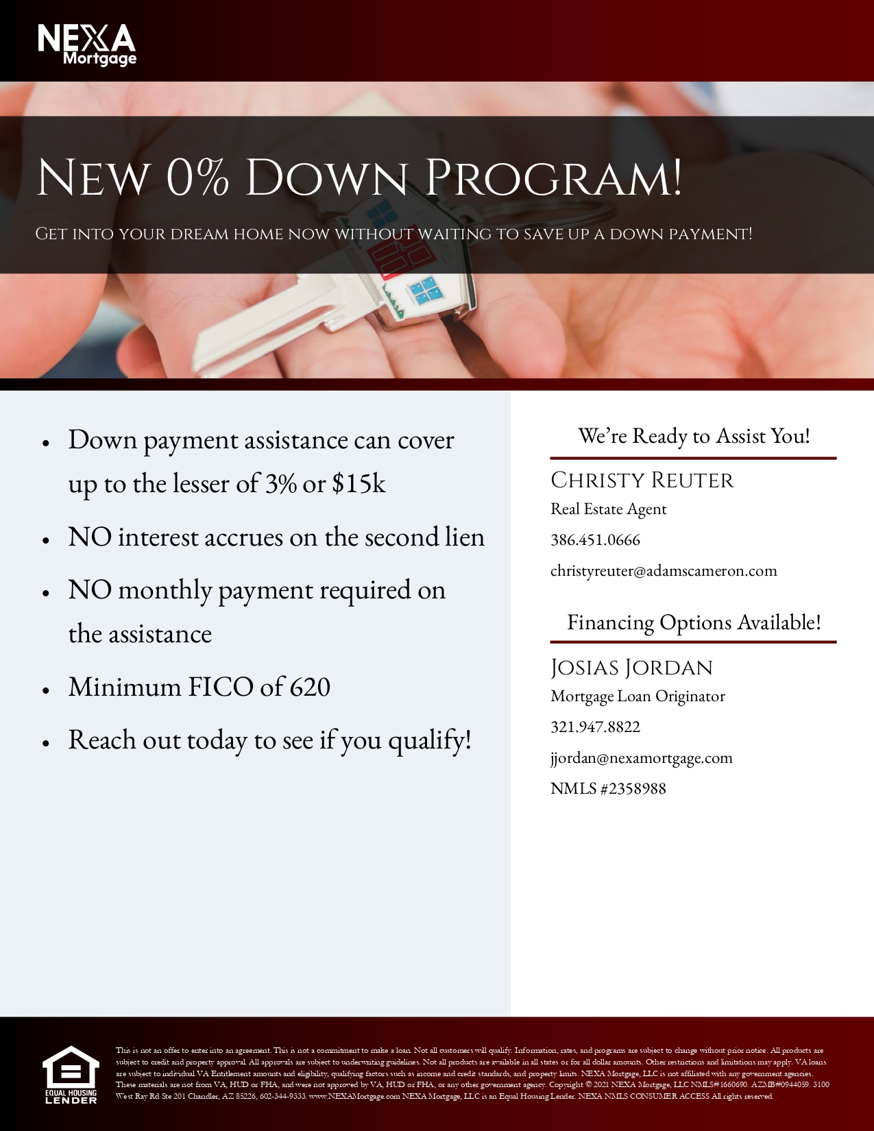 New 0% down Program | Christy Reuter – Realtor